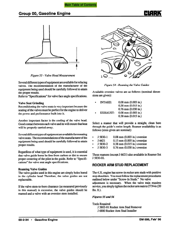 Clark GPX30E, GPX35E, GPXS40E, GPX40E, GPX50E Forklift Service Repair ...