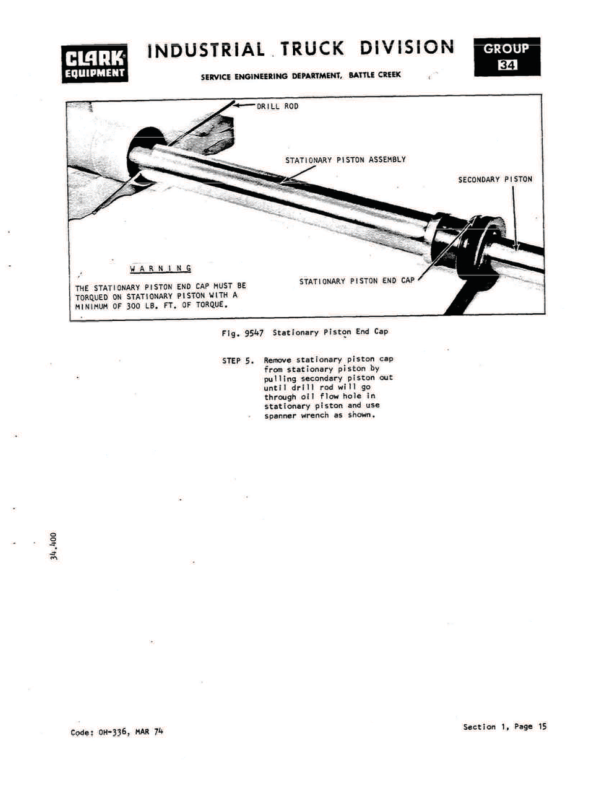Clark IT50, IT60, IT70, IT80D Forklift Overhaul Manual
