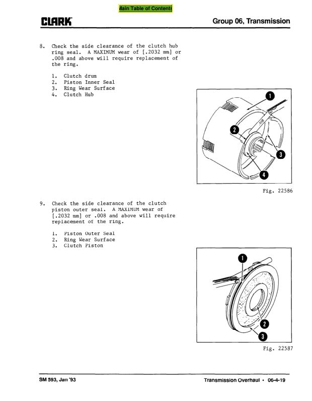 Clark GPX30, GPX35, GPX40, GPX40S, GPX50, GPX55 Forklift Service Repair ...