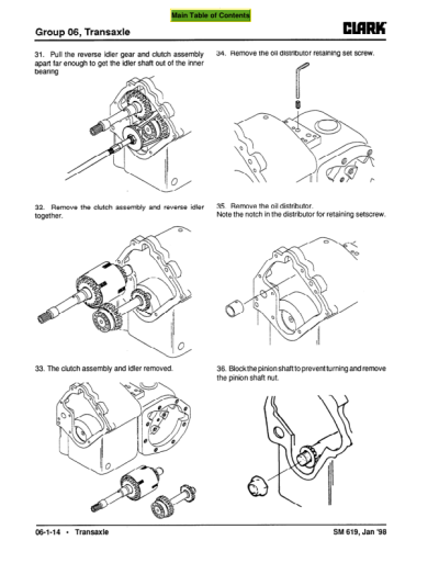 Clark GCS12, GCS15, GCS17S Forklift Service Repair Manual