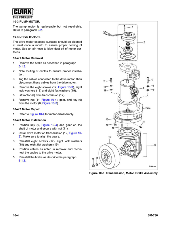 Clark WPX45 Pallet Jack Service Repair Manual
