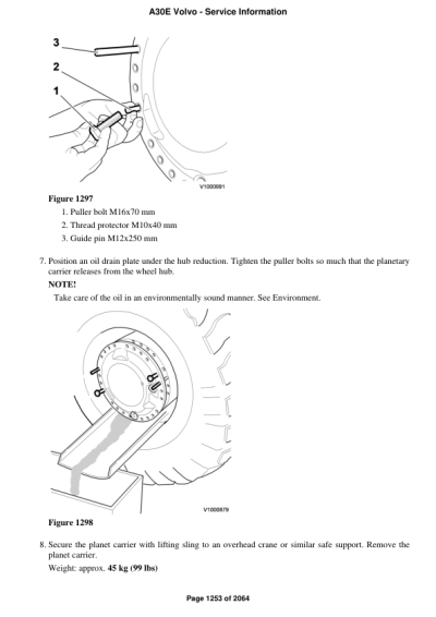 Volvo A30E Articulated Dump Truck Repair Service Manual