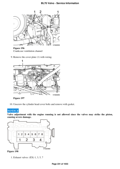 Volvo BL70 Backhoe Loader Repair Service Manual