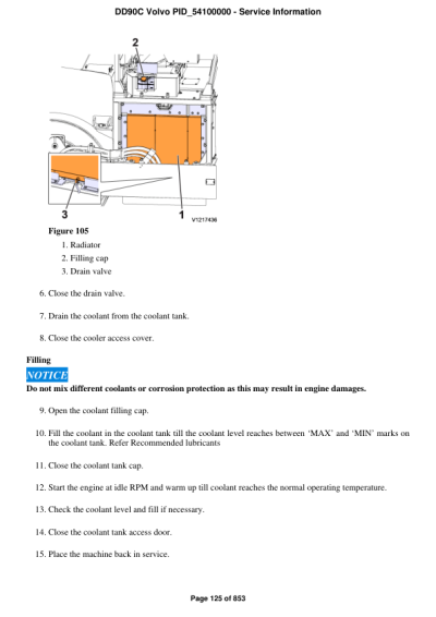 Volvo DD90C Asphalt Compactors Repair Service Manual