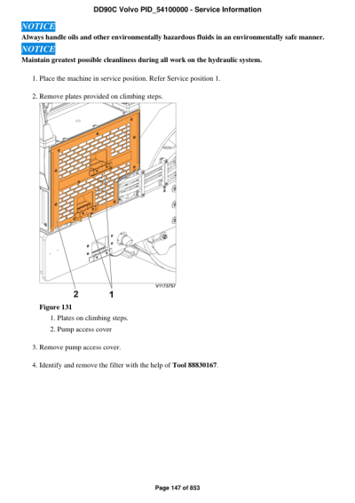Volvo DD90C Asphalt Compactors Repair Service Manual