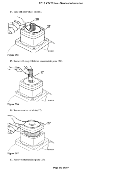 Volvo EC13 XTV Compact Excavator Repair Service Manual