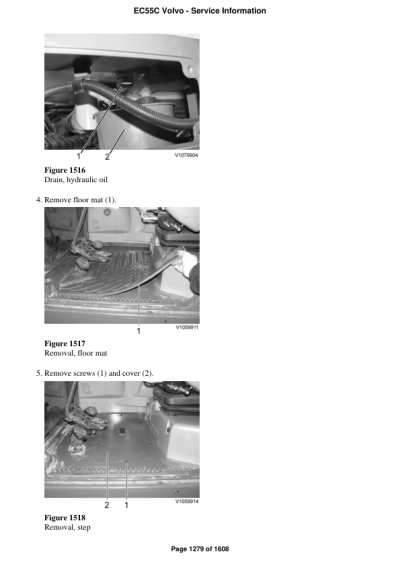 Volvo EC55C Compact Excavator Repair Service Manual