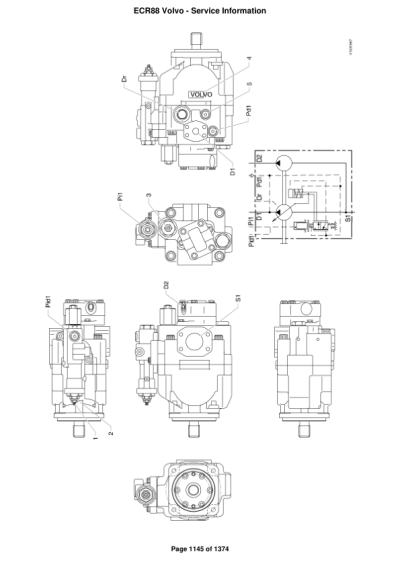 Volvo ECR88 Compact Excavator Repair Service Manual