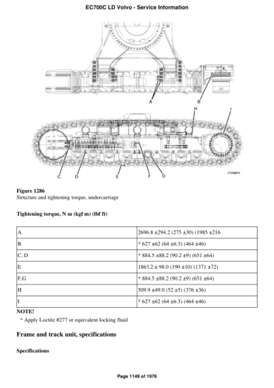 Volvo EC700C LD Excavator Repair Service Manual
