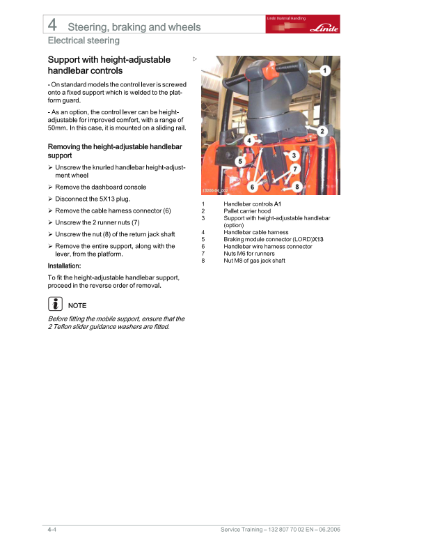 Linde N20, N24 Order Picker Type 132 Repair Service Manual