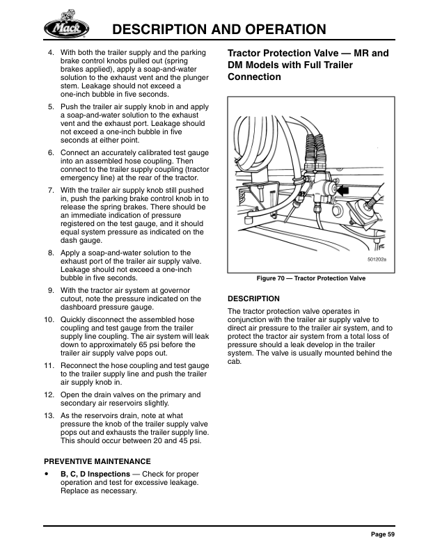 Mack Class 8 Highway Chassis Air & Brakes System Service Manual