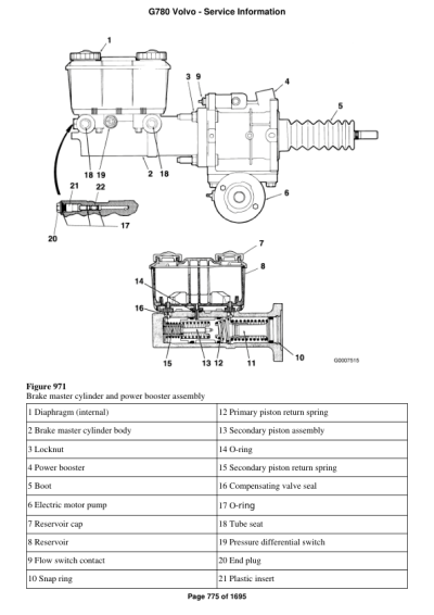 Volvo G780 Motor Grader Repair Service Manual