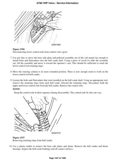 Volvo G780 VHP Motor Grader Repair Service Manual