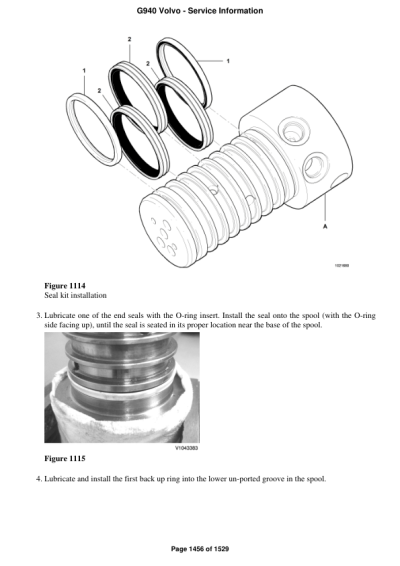 Volvo G940 Motor Grader Repair Service Manual