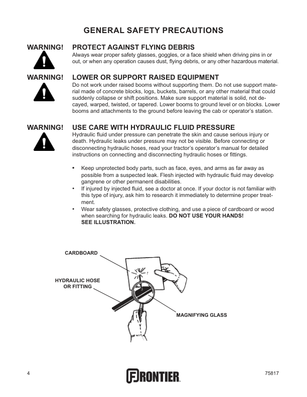 John Deere MG20F Mechanical Grapple Operator's Manual (5MP75817)