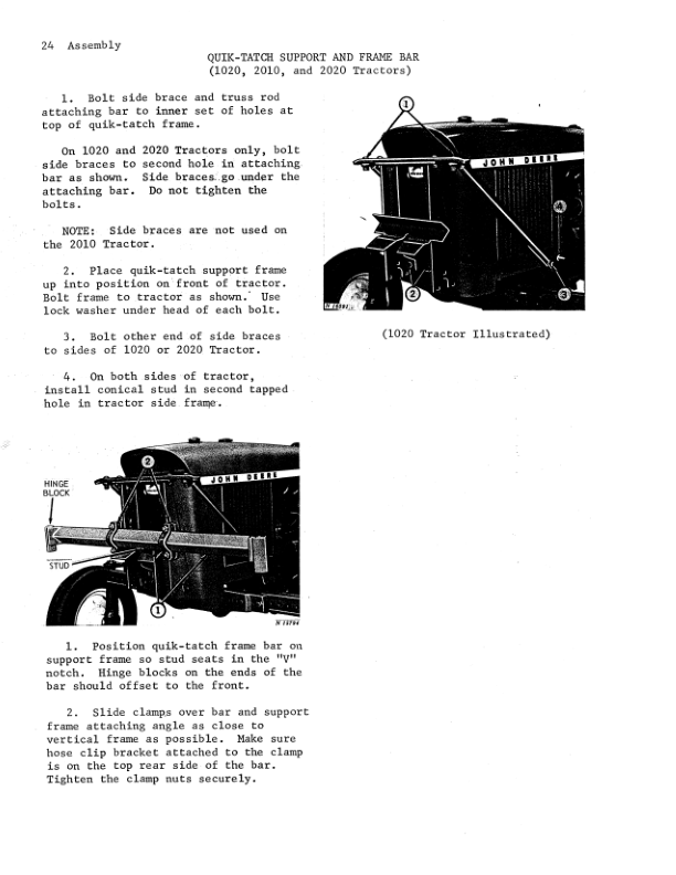 John Deere AU 468 Bean Harvester Operator's Manual (DIRN159689)