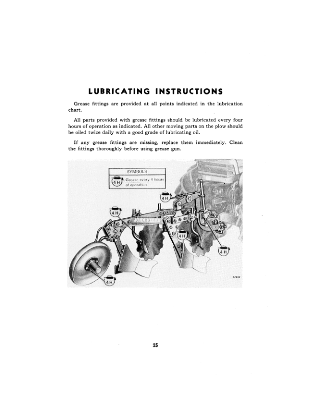 John Deere Integral Tractor Plows M1A, M2A, MT1A, MT2A Operator's ...