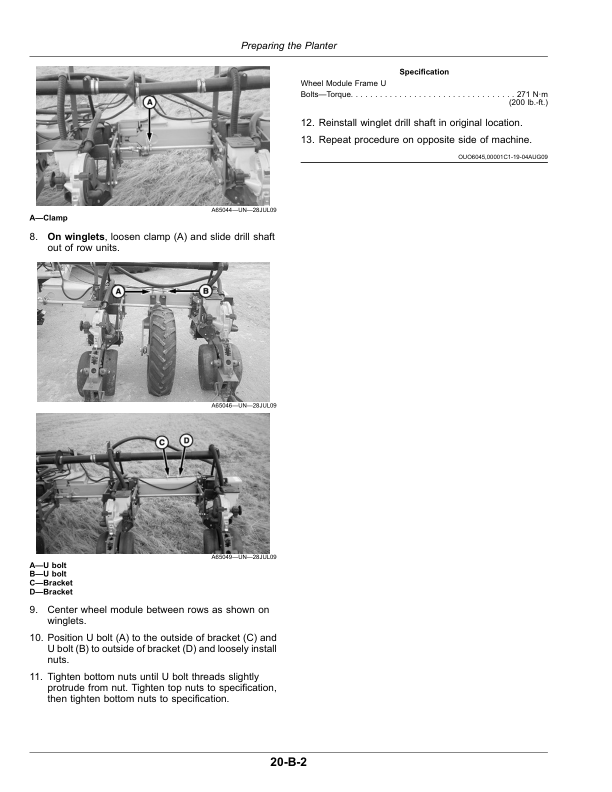 John Deere DR12, DR16, DR18, DR24 Deere/Orthman Planters Components ...