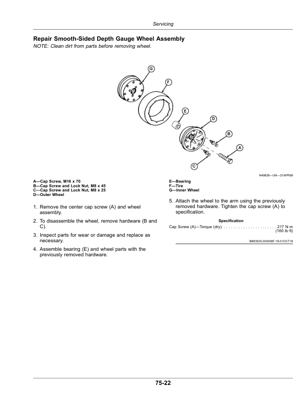 John Deere N560F No-Till Air Drill (805101-810100) (North American ...