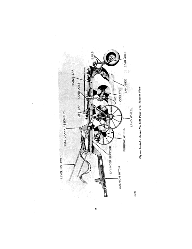 John Deere Four-Bottom Tractor Plows Nos. 55B, 55H Special Operator's ...