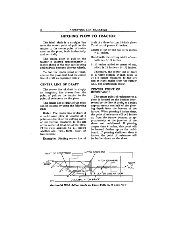 John Deere 55A, 55B, 55H Moldboard Plows Operator's Manual (OMA41258)