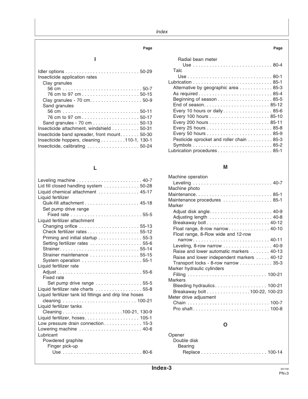 John Deere 1760, 1760NT 6-RN, 8-RN, 8-RW, 12-RN Wing-Fold Planters ...