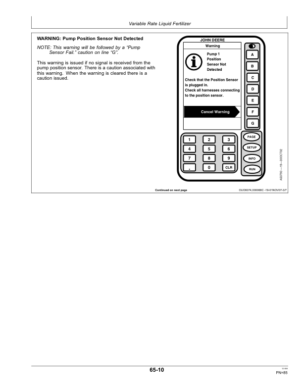 John Deere SeedStar 2 Monitor Worldwide Edition (730101-735100 ...