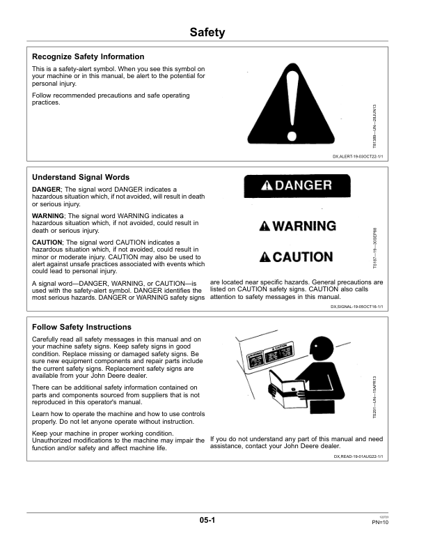 John Deere 7330 Tractor (North American) Operator's Manual (OMAL179804)