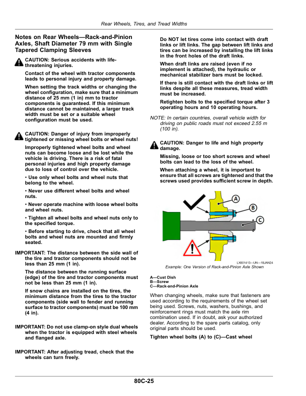 John Deere Tractors 6M 95—6M 125 (MC) (MY25- ) Operator's Manual ...