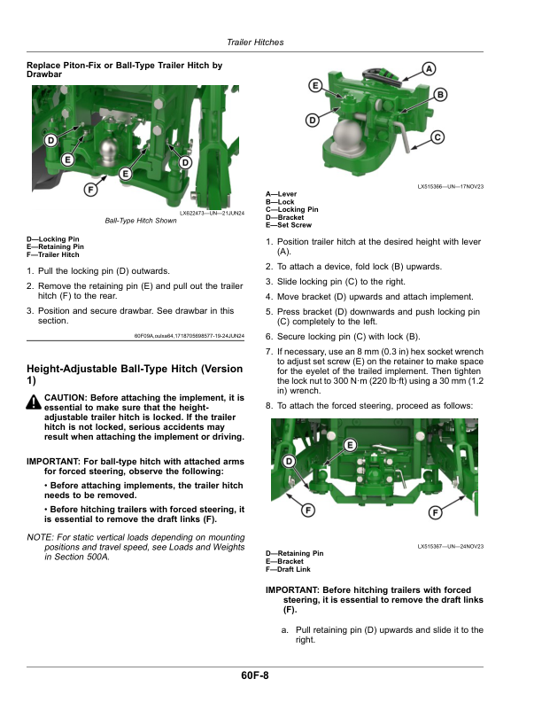 John Deere Tractors 6M 95—6M 125 (MC) Operator's Manual (OMAL243731)