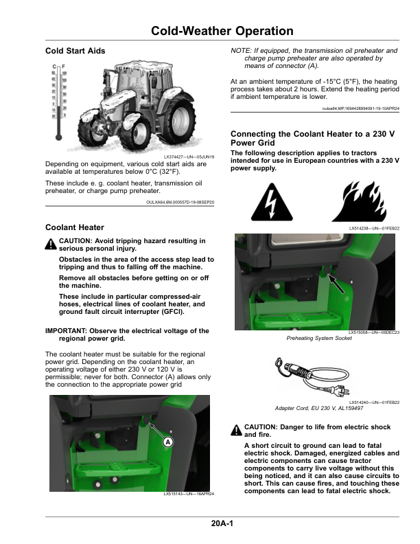 John Deere Tractors 6M 110, 6M 125, 6M 130, 6M 140, 6M 150 (MX) 4 ...