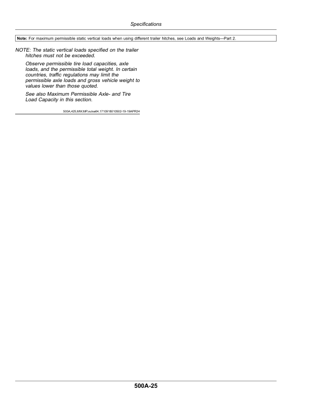 John Deere Tractors 6M 145—6M 185 (MW), 6MH 155 (MW), 6M 175—6M 240 (MR ...