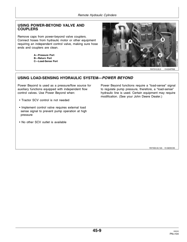 John Deere 7610, 7710, 7810 Tractors Operator's Manual (OMAR162168)