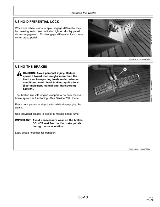 John Deere 7610, 7710, 7810 Tractors Operator's Manual (OMAR162172)