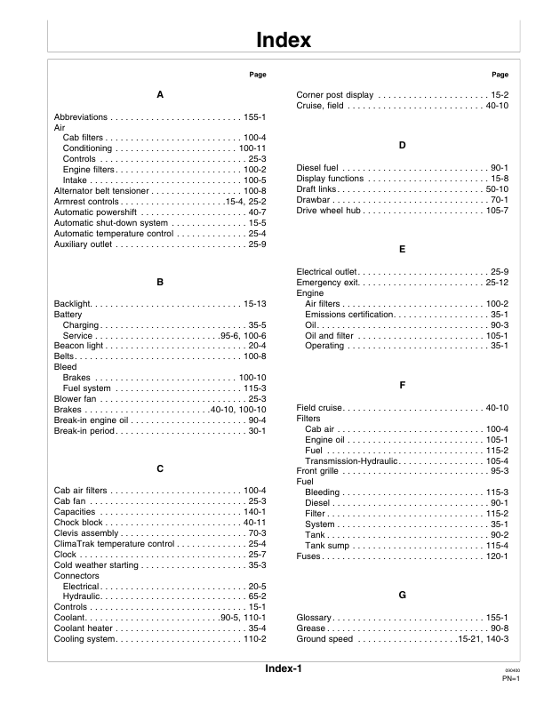 John Deere 8110T, 8210T, 8310T, 8410T Tractors Operator's Manual ...