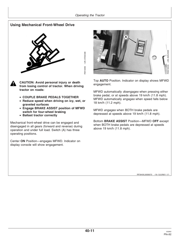 John Deere 7610, 7710, 7810 Tractors Operator's Manual (OMAR189662)