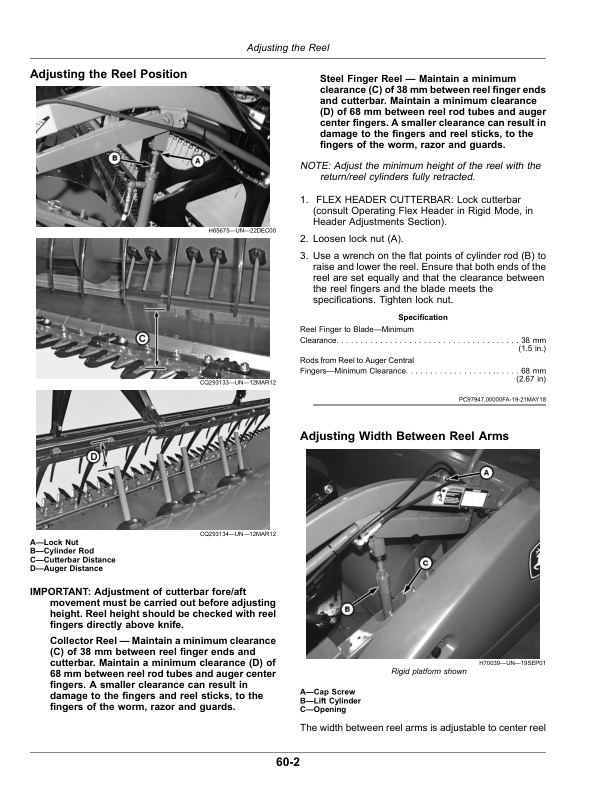 John Deere 600 Series Flexible, Rigid Headers (-140099) Operator's ...