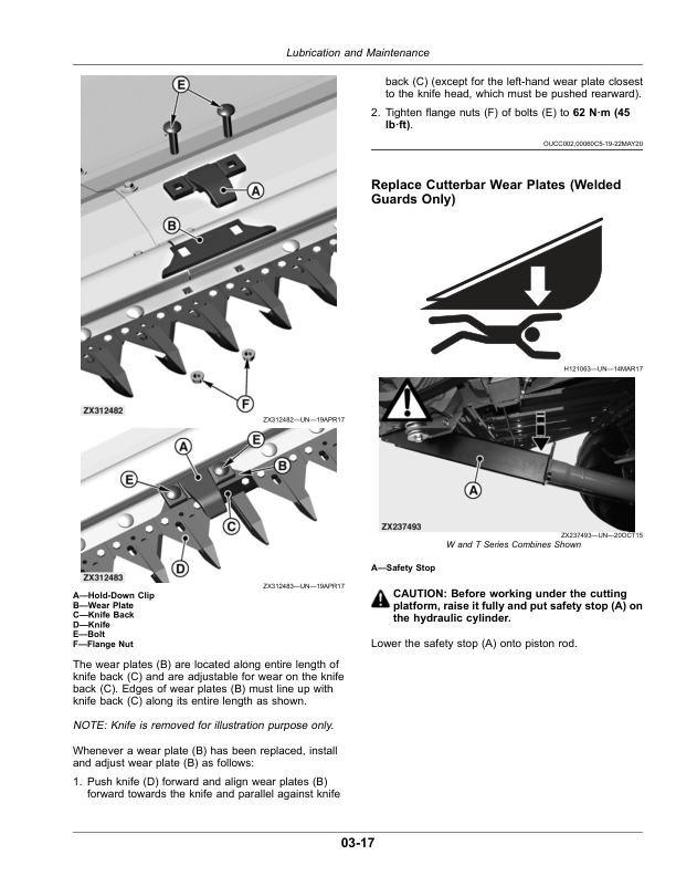 John Deere 616R, 618R, 620R, 622R, 625R, 630R, 635R Cutting Platforms ...
