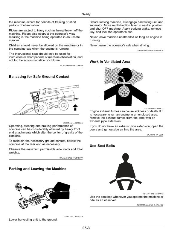 John Deere Tracks (852001-830000) (Export Edition) Operator's Manual ...