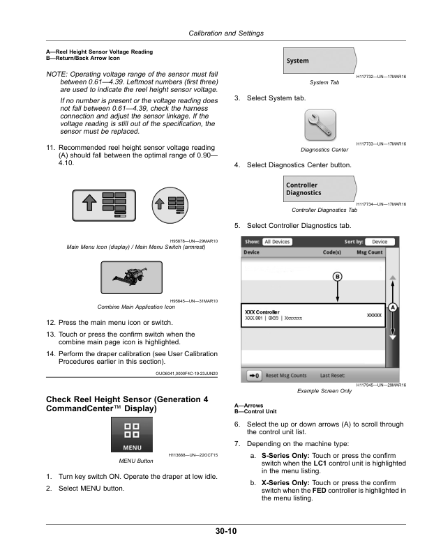 John Deere RDF 30, RDF 35, RDF 40, RDF 45 Flexible Drapers (North ...