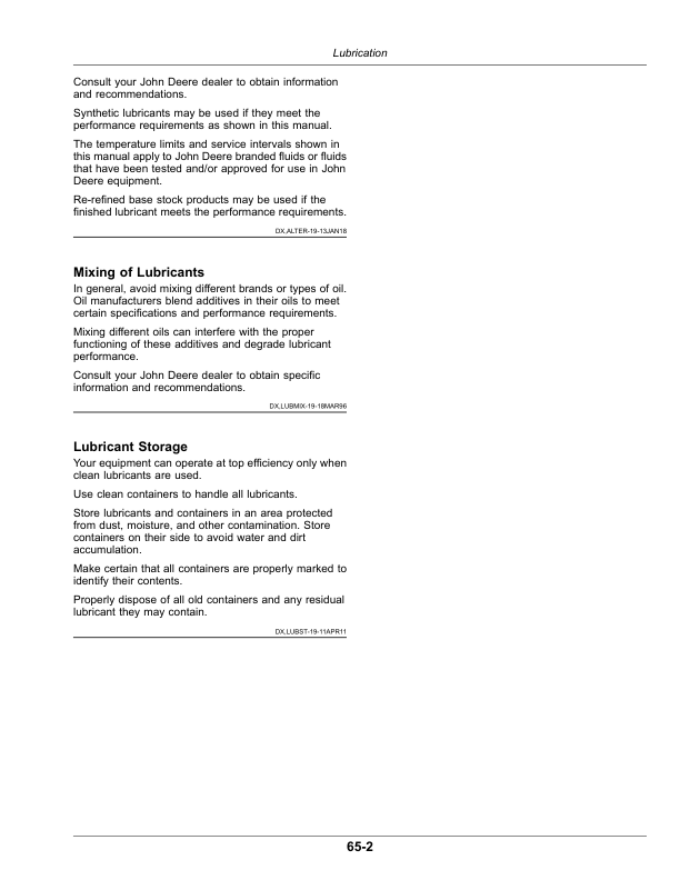 John Deere RDF 30, RDF 35, RDF 40, RDF 45 Flexible Drapers (North ...