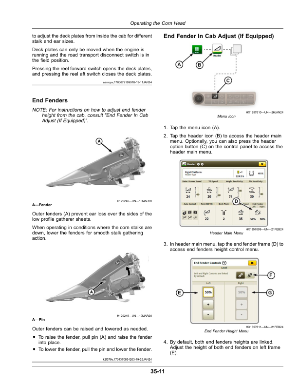 John Deere CR 6, CR 8, CR 12, CR 16, CR 18 Rigid Corn Heads (North ...