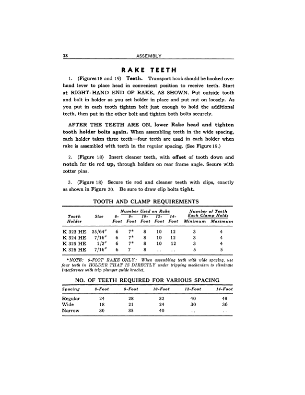 John Deere Sulky Rake Operator's Manual (OME16319E)