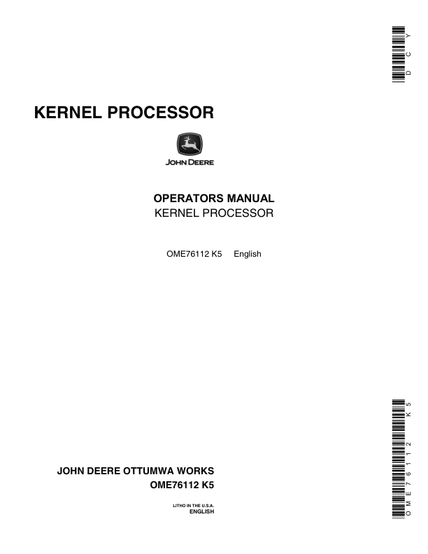 John Deere Kernel Processor For Self-Propelled Forage Harvesters ...
