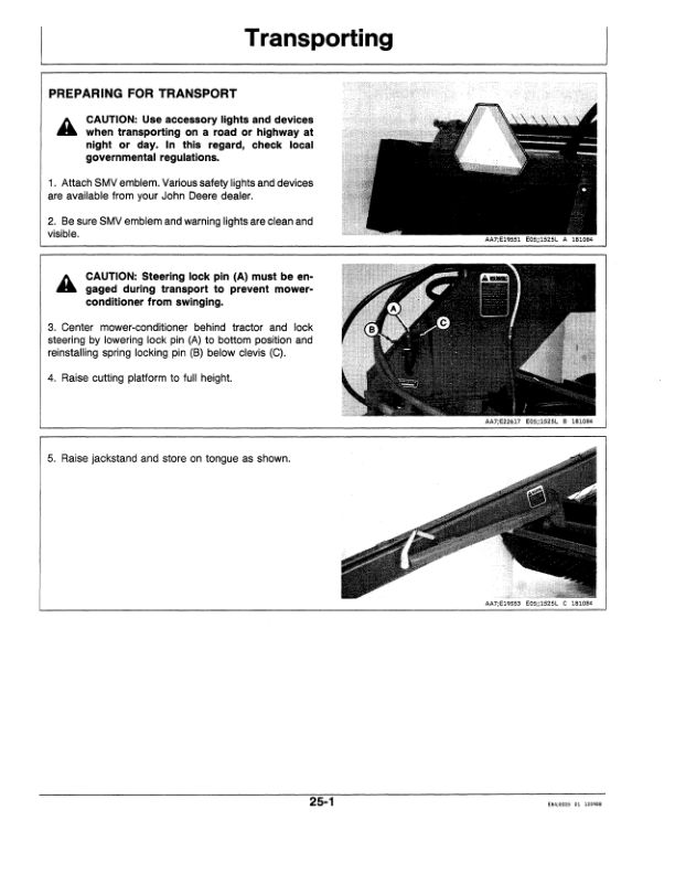 John Deere 1525 Mower Conditioner Operator's Manual (OME79598)