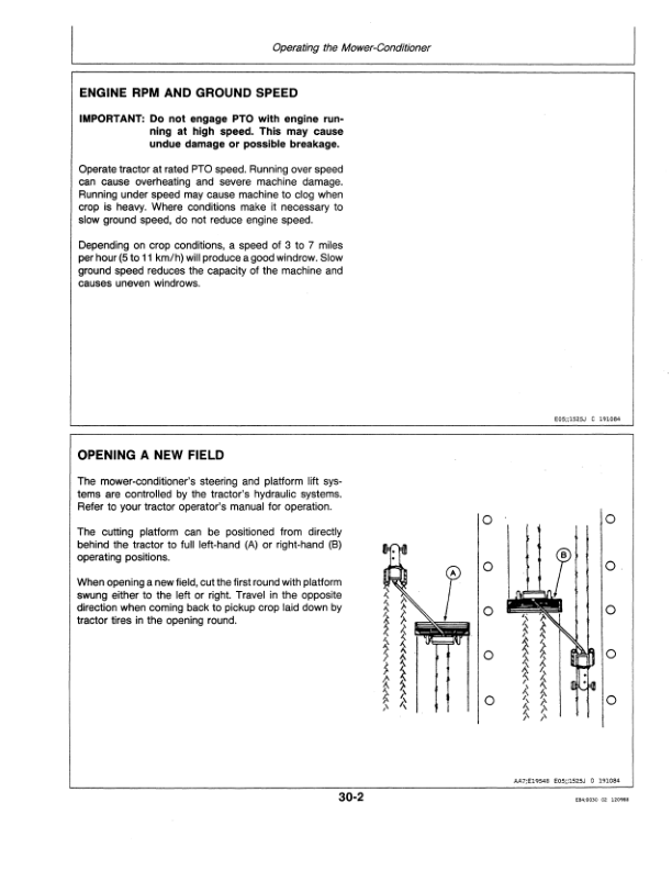 John Deere 1525 Mower Conditioner Operator's Manual (OME79598)
