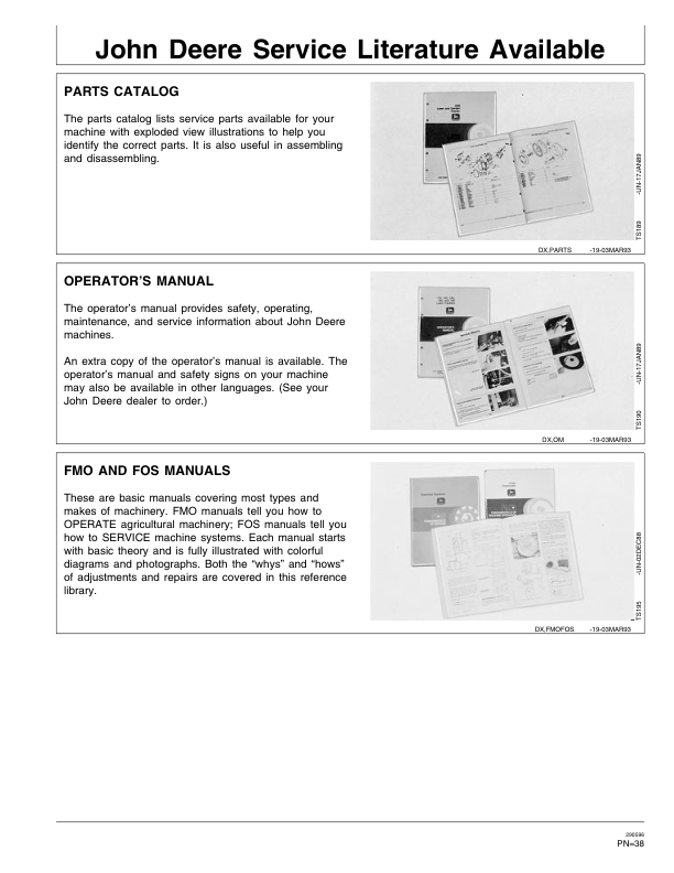 John Deere 54 Side Delivery Rake (985001-) Operator's Manual (OME87589)