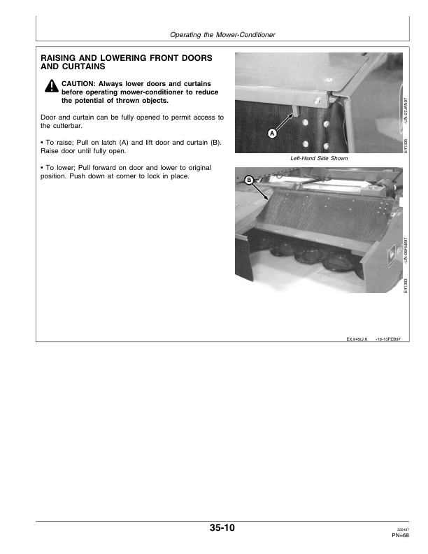 John Deere 945 Center Pivot Rotary Roll Mower-Conditioner (119001 ...