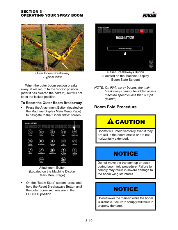 John Deere Hagie Boom (020001-020500) (Worldwide Edition) Operator's ...