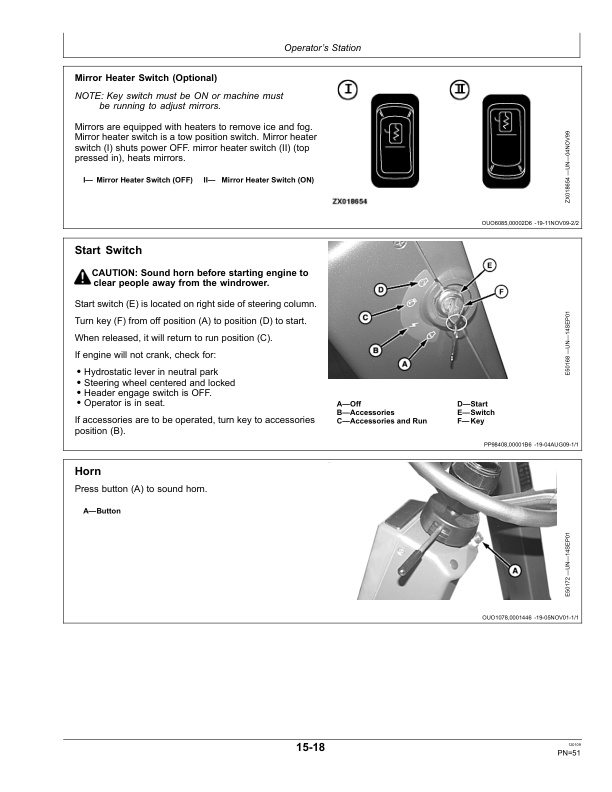 John Deere A400 Self-Propelled Windrower North America (360001-370000 ...